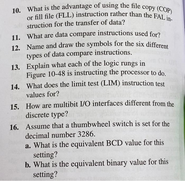 Solved 10. What is the advantage of using the file copy | Chegg.com