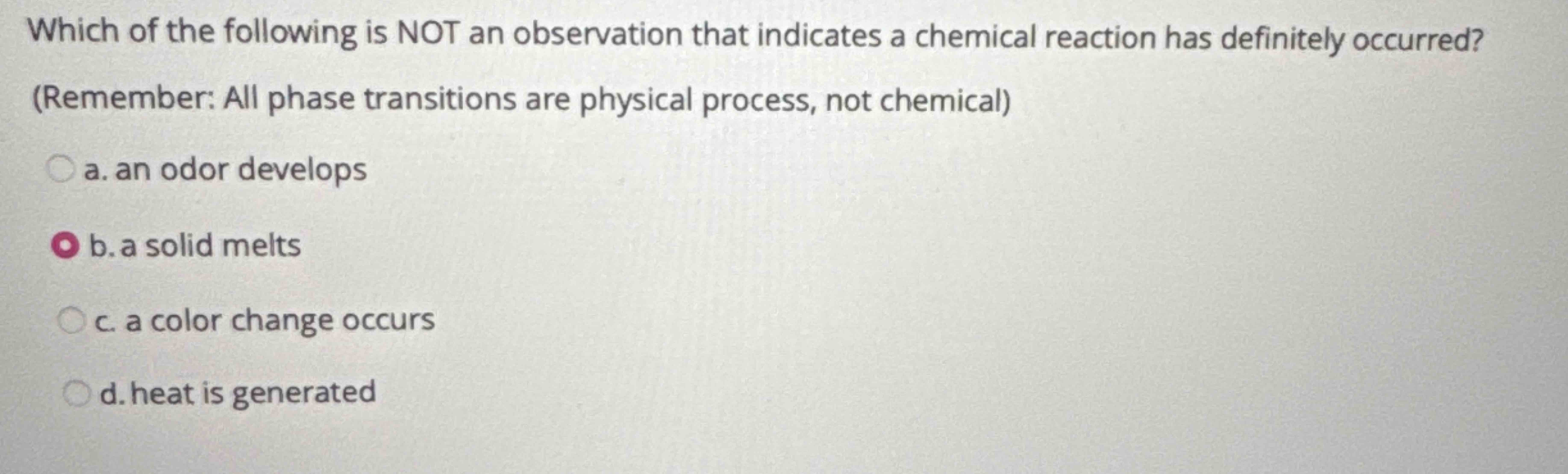 Solved Which of the following is NOT an observation that | Chegg.com