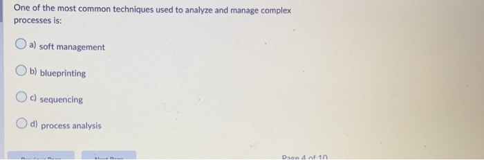 Solved One of the most common techniques used to analyze and | Chegg.com