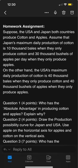 Solved Homework Assignment: Suppose, the USA and Japan both | Chegg.com