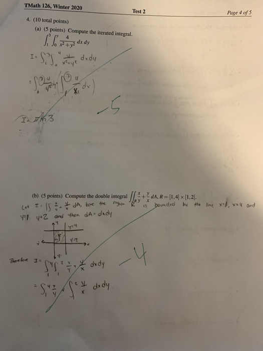 Solved TMath 126, Winter 2020 Test 2 Page 4 of 5 4. (10 | Chegg.com