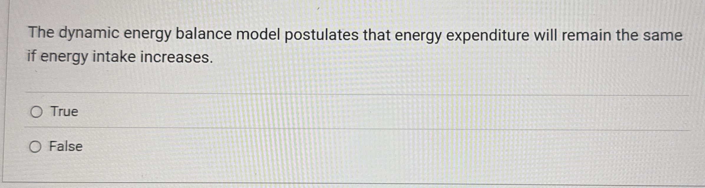 Solved The dynamic energy balance model postulates that | Chegg.com