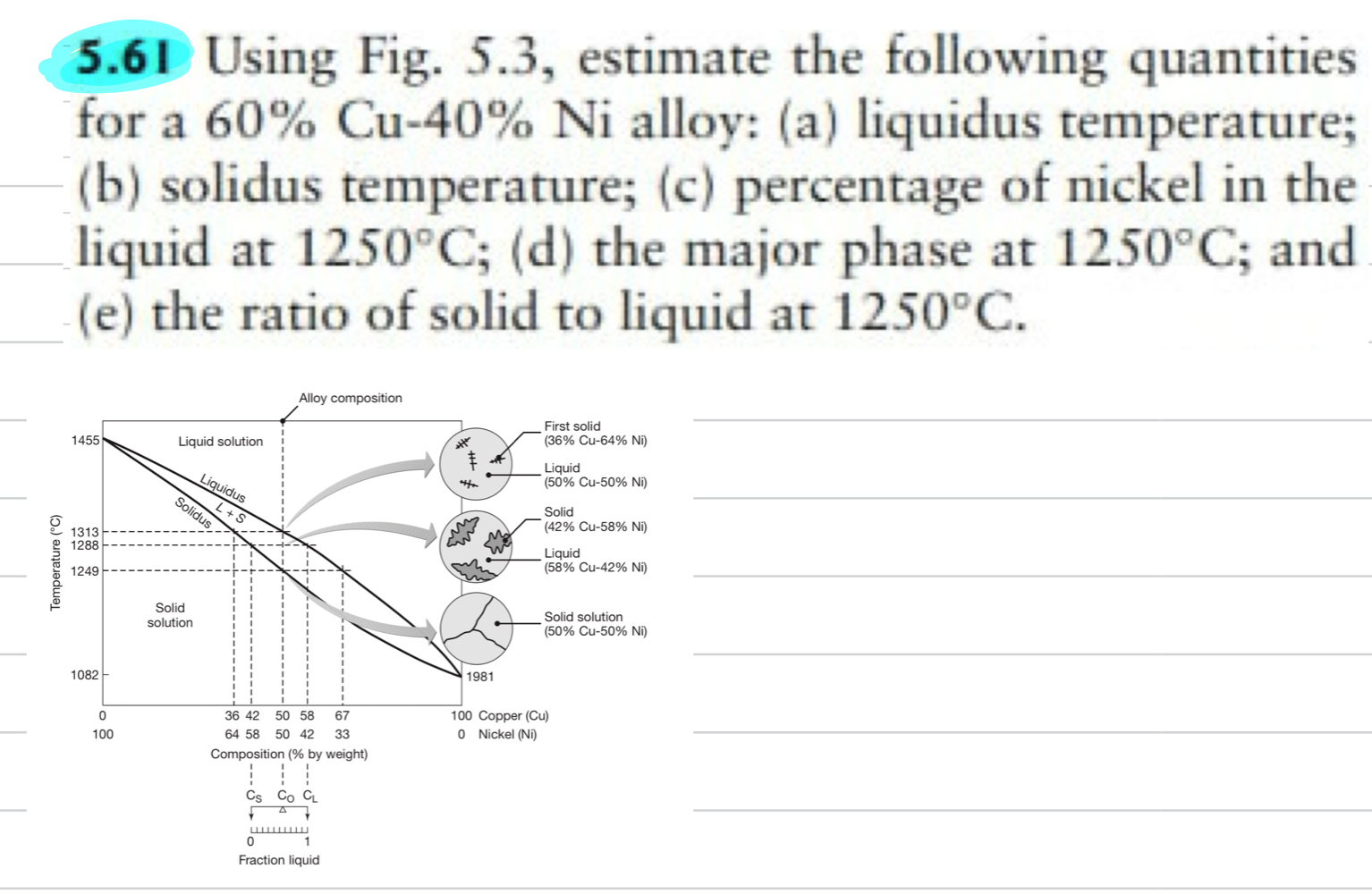 Solved 5.61 ﻿Using Fig. 5.3, ﻿estimate the following | Chegg.com