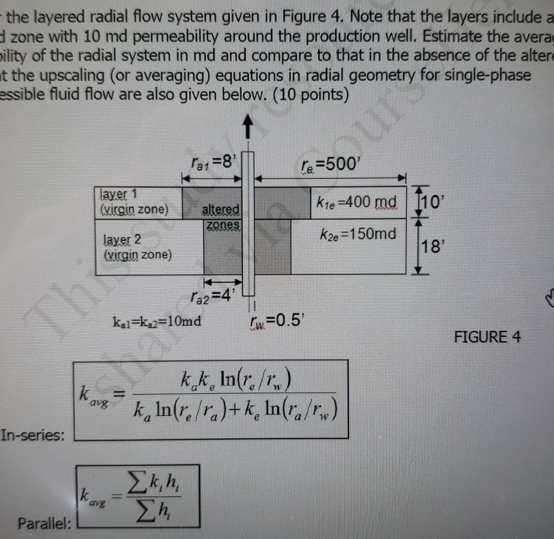 the layered radial flow system given in Figure 4. | Chegg.com