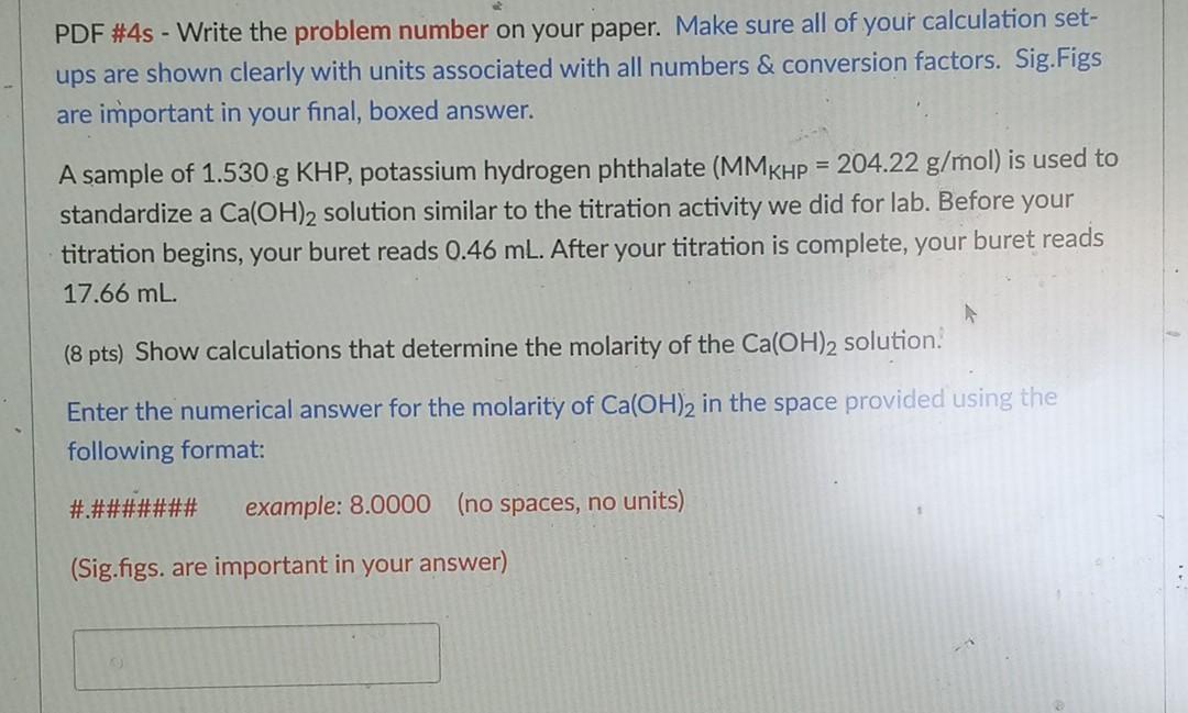 Solved PDF #4s - Write the problem number on your paper. | Chegg.com