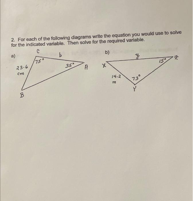 Solved 2. For each of the following diagrams write the | Chegg.com
