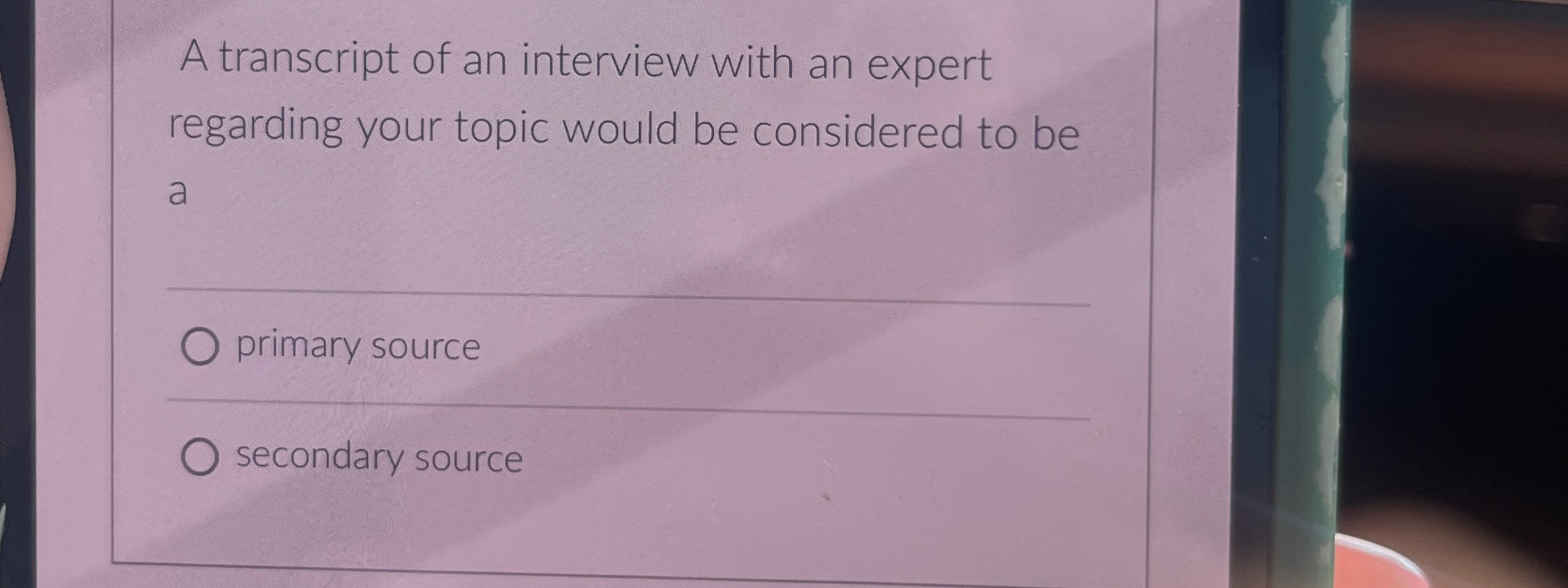 Solved A transcript of an interview with an expert regarding | Chegg.com