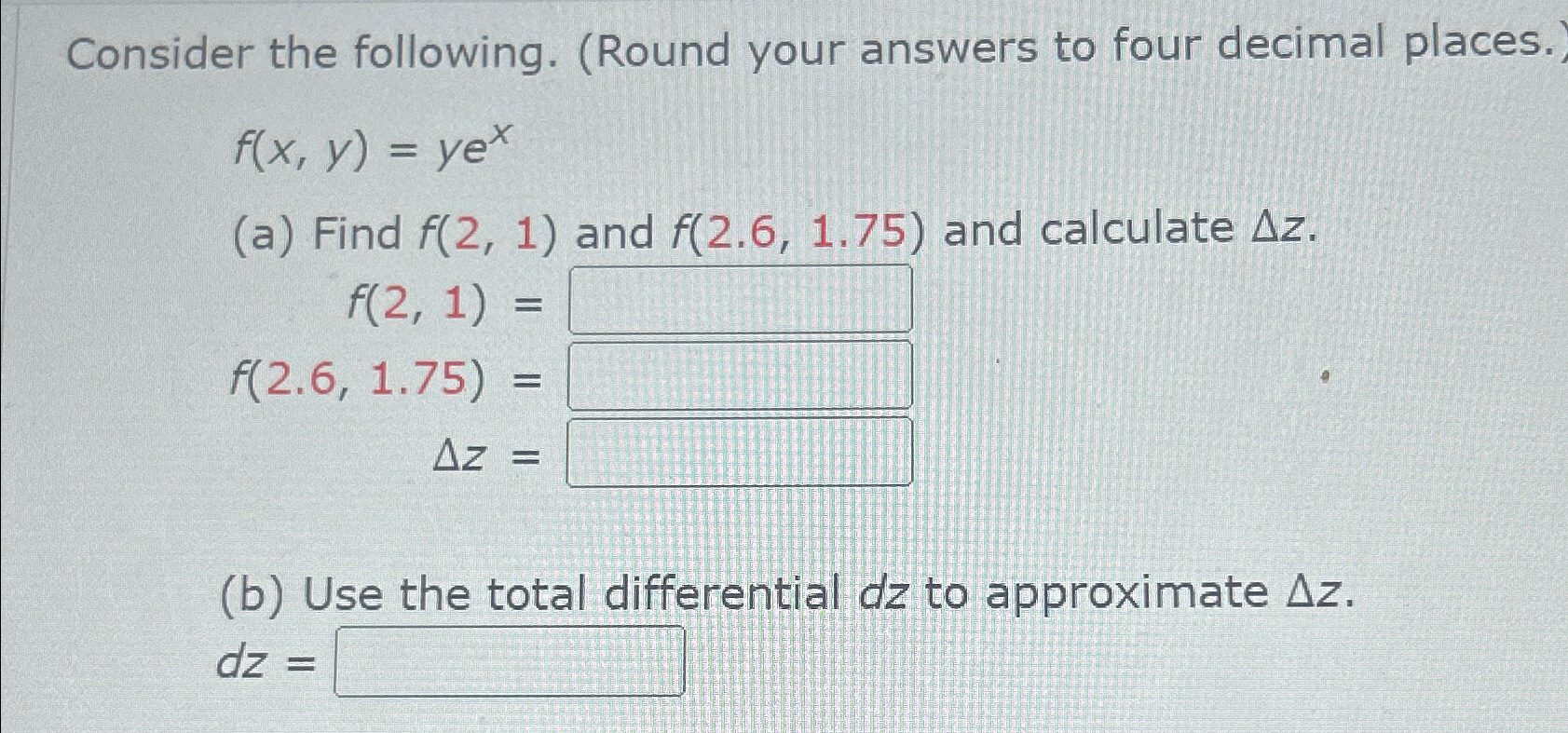 Solved Consider the following. (Round your answers to four | Chegg.com