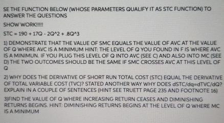 Solved SE THE FUNCTION BELOW (WHOSE PARAMETERS QUALIFY IT AS | Chegg.com