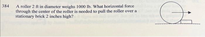 Solved draw a large FBD for the roller and identify an angle | Chegg.com