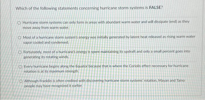 Solved Which of the following statements concerning | Chegg.com