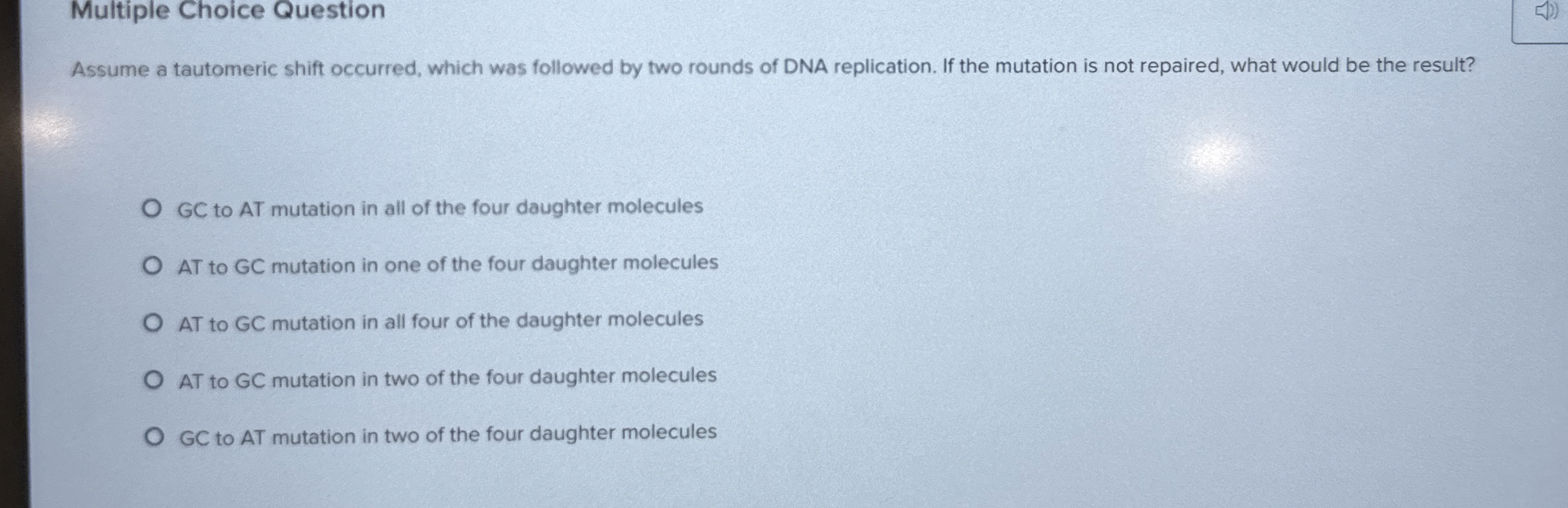 Solved Multiple Choice QuestionAssume a tautomeric shift | Chegg.com