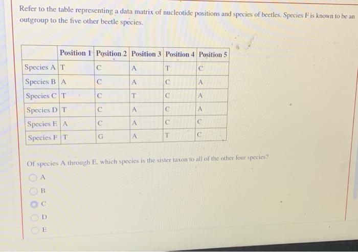 Solved Refer to the table representing a data matrix of | Chegg.com