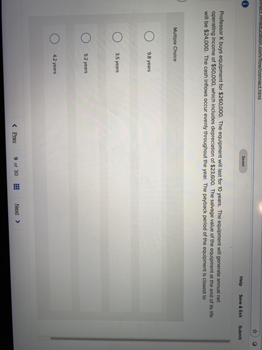 Solved etmeducation.com flow/connect.html Saved Help Save & | Chegg.com