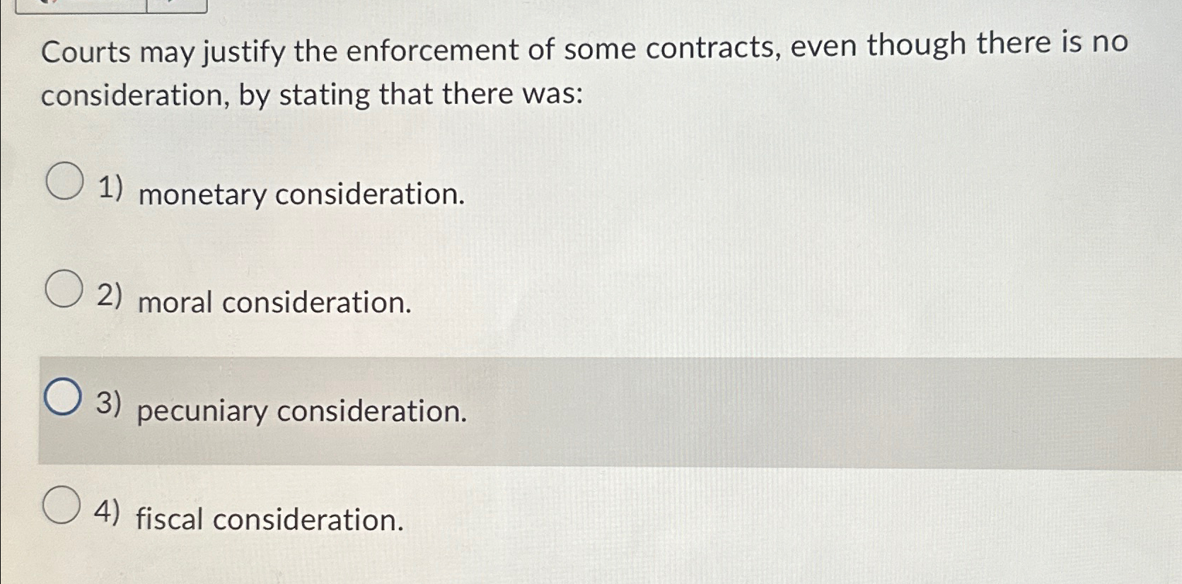 Solved Courts may justify the enforcement of some contracts, | Chegg.com