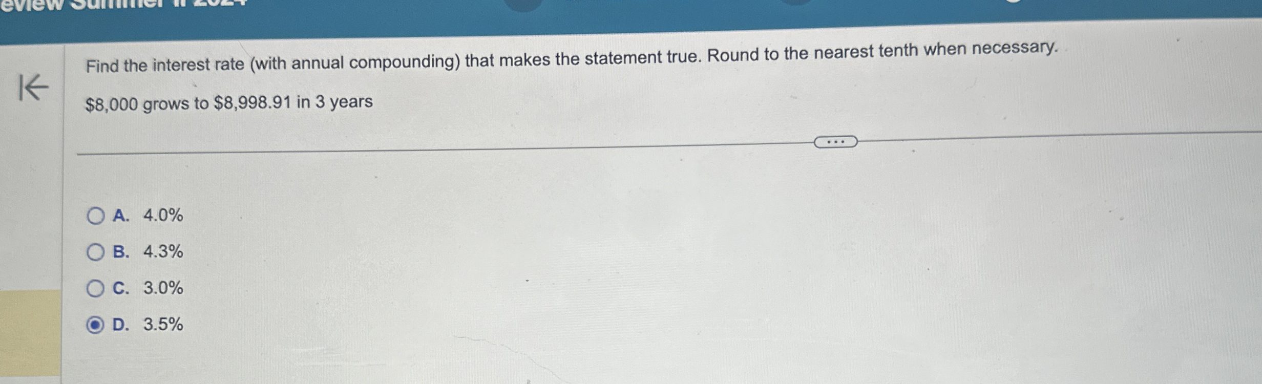 Solved Find the interest rate (with annual compounding) | Chegg.com