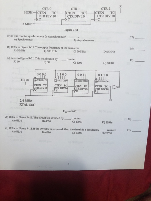 Solved CTRO HIGH-CTEN TCH CTR DIV 10 CTR 1 CTEN TC CTR DIV | Chegg.com
