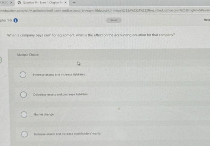 Solved Question 14. Bampter heducation.com/es/map/index.htm | Chegg.com