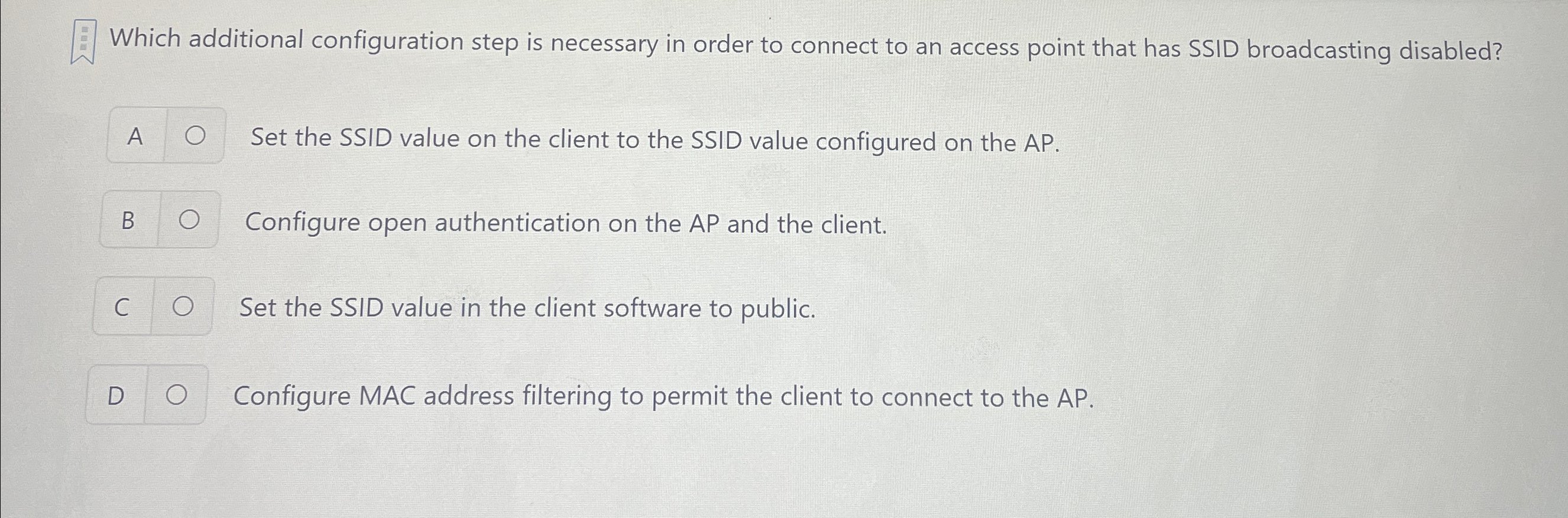 Solved Which Additional Configuration Step Is Necessary In