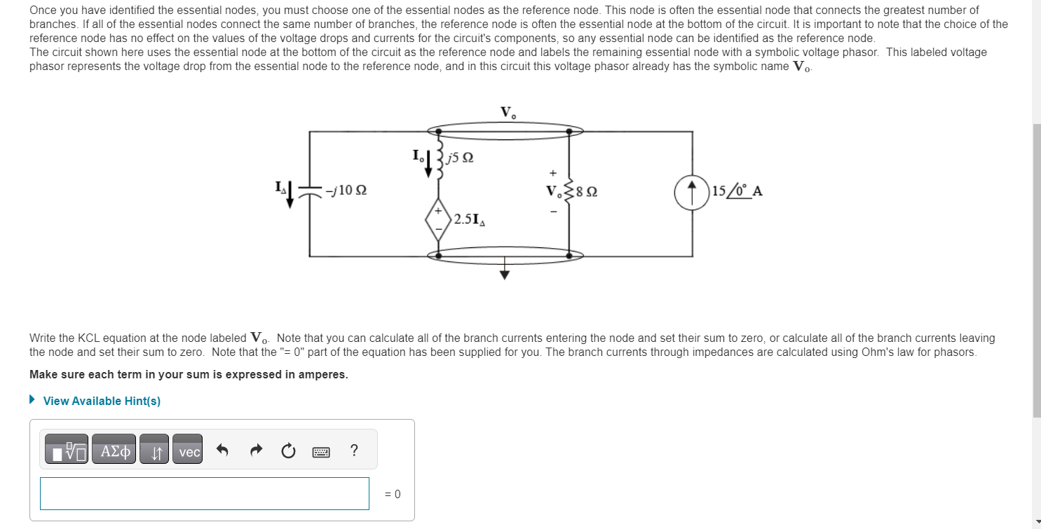 Solved reference node has no effect on the values of the | Chegg.com