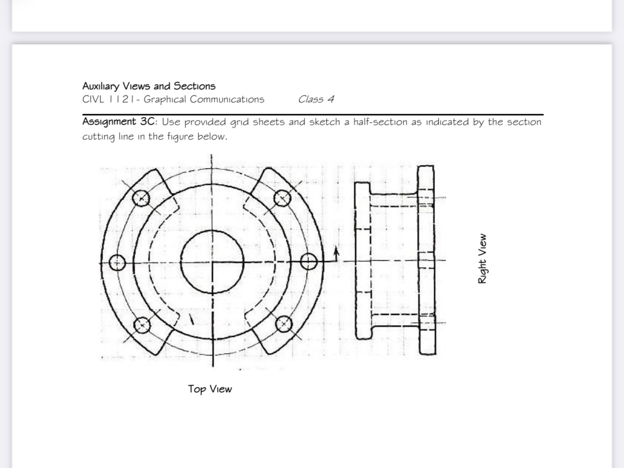Solved Auxiliary Views and SectionsCIVL II2I-Graphical | Chegg.com