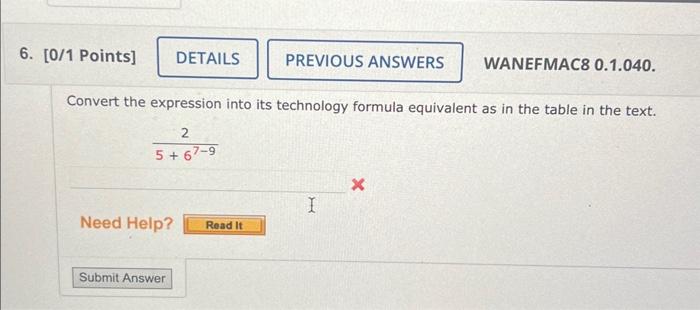 Solved convert the expression into its technologu formula | Chegg.com
