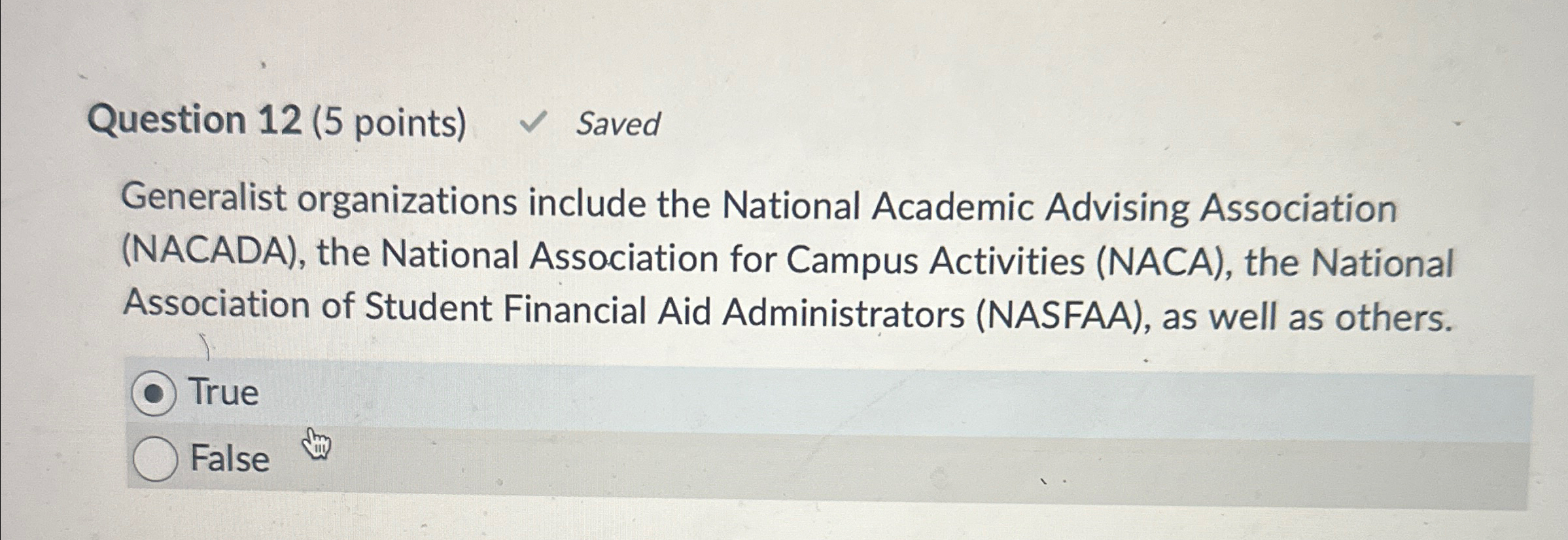 Solved Question 12 ( 5 ﻿points) ﻿SavedGeneralist | Chegg.com