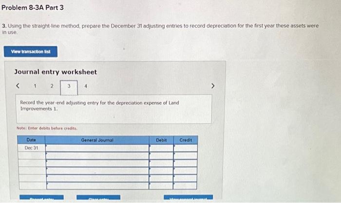 Solved Required information Problem 8-3A Asset cost | Chegg.com