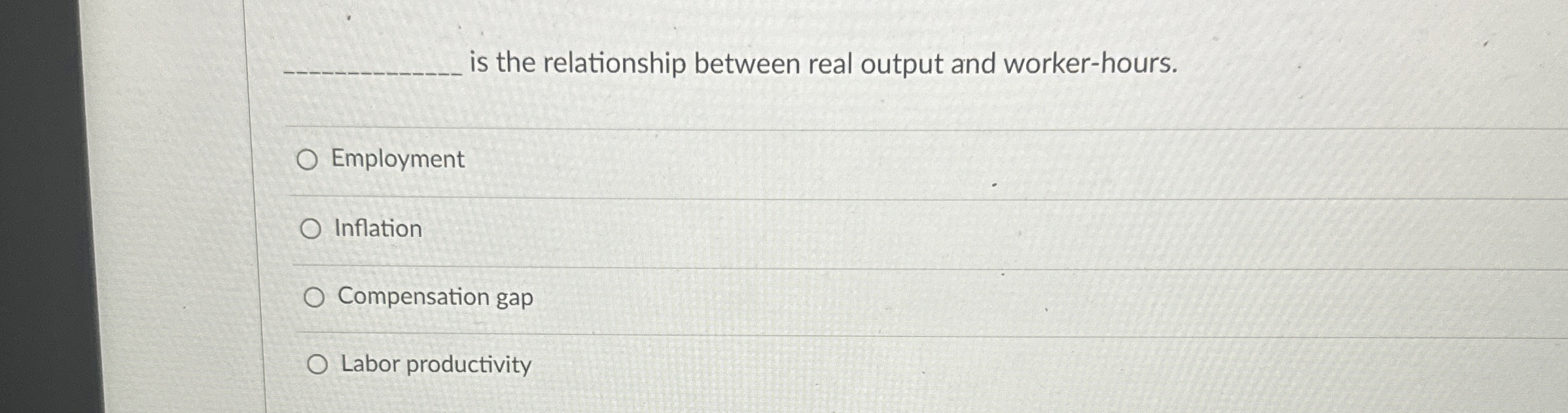 Solved q, ﻿is the relationship between real output and | Chegg.com