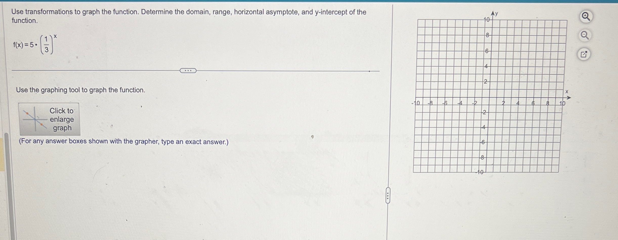 Solved Use transformations to graph the function. Determine | Chegg.com