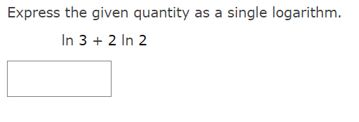 Solved Express the given quantity as a single | Chegg.com