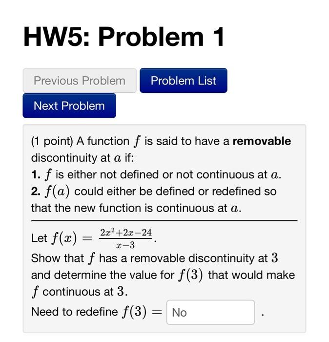 Solved HW5: Problem 1 Previous Problem Next Problem Problem | Chegg.com