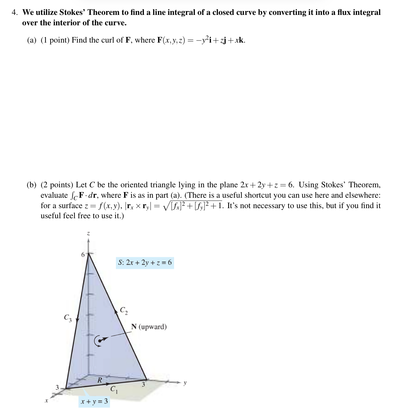 Solved We utilize Stokes' Theorem to find a line integral of | Chegg.com
