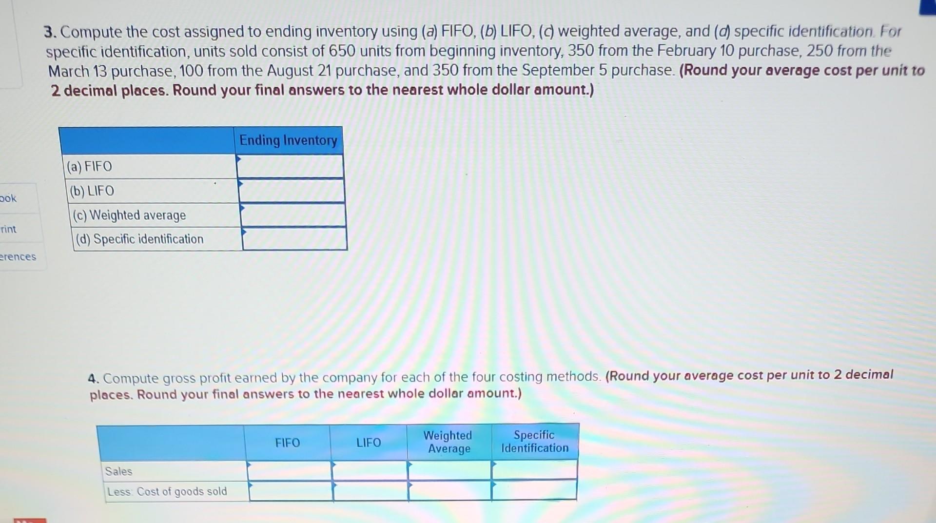 Solved Required: 1. Compute cost of goods available for sale | Chegg.com