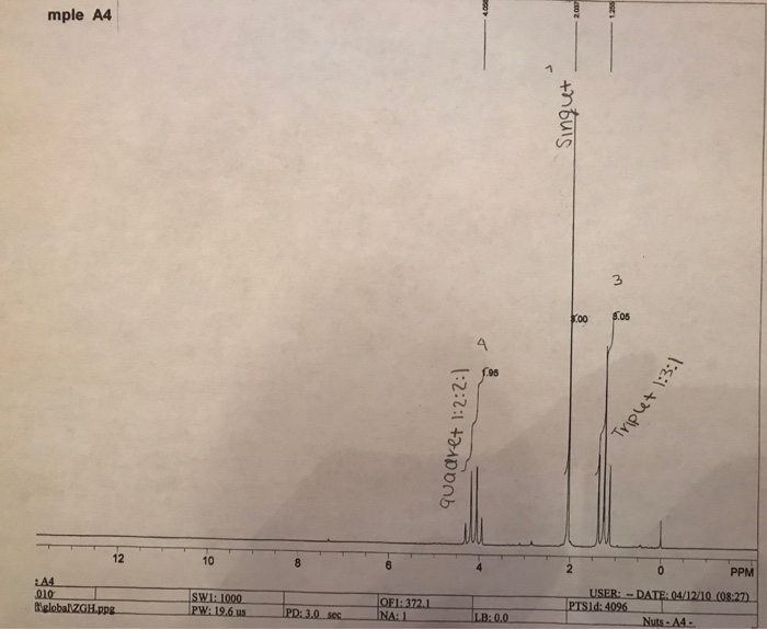 Solved 16) Chemical Formula: C,H,O, IR: strong peak 1720cm-1 | Chegg.com