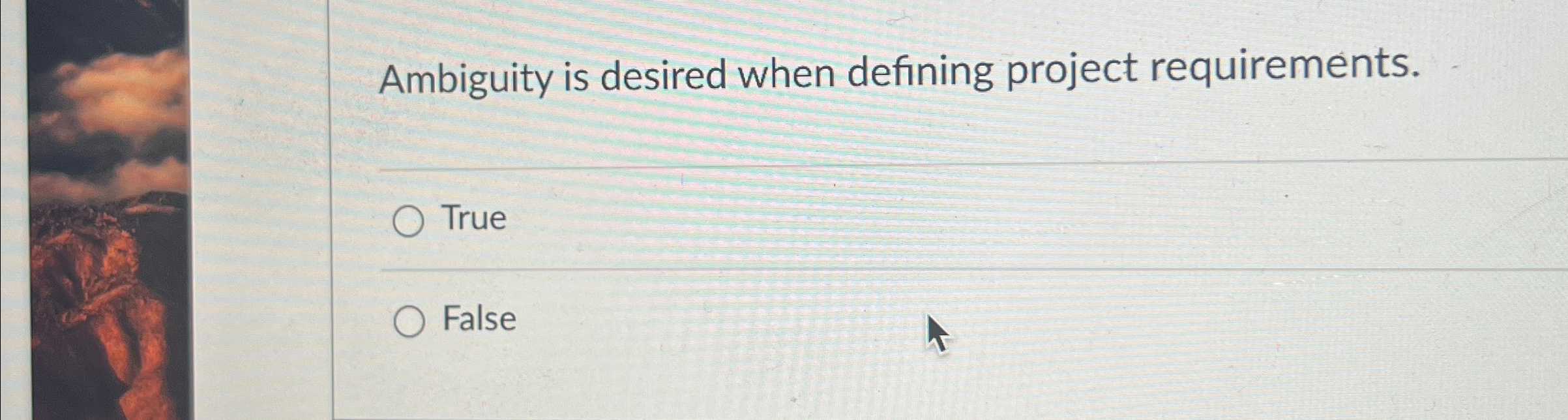 Solved Ambiguity is desired when defining project | Chegg.com
