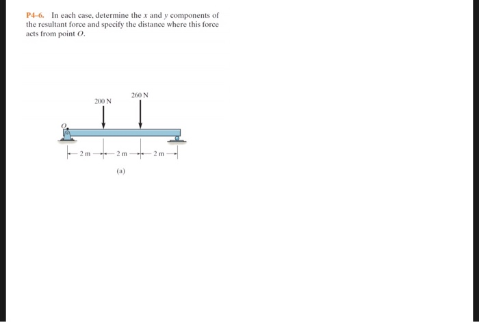 Solved P4-6. In each case, determine the x and y components | Chegg.com