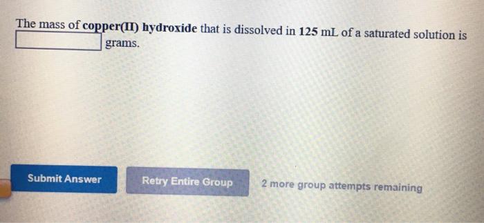 Solved ksp for copper(ii) hydroxide is 1.6x10^-19ksp for | Chegg.com