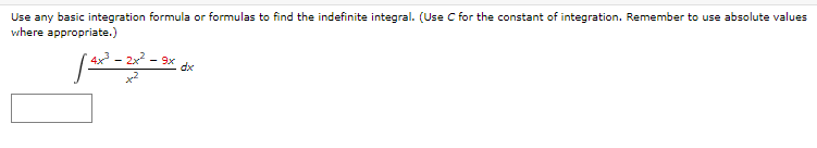 Solved Use any basic integration formula or formulas to find | Chegg.com