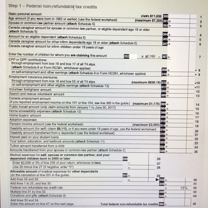 Solved #2) (12 Marks) Determine the various federal tax | Chegg.com