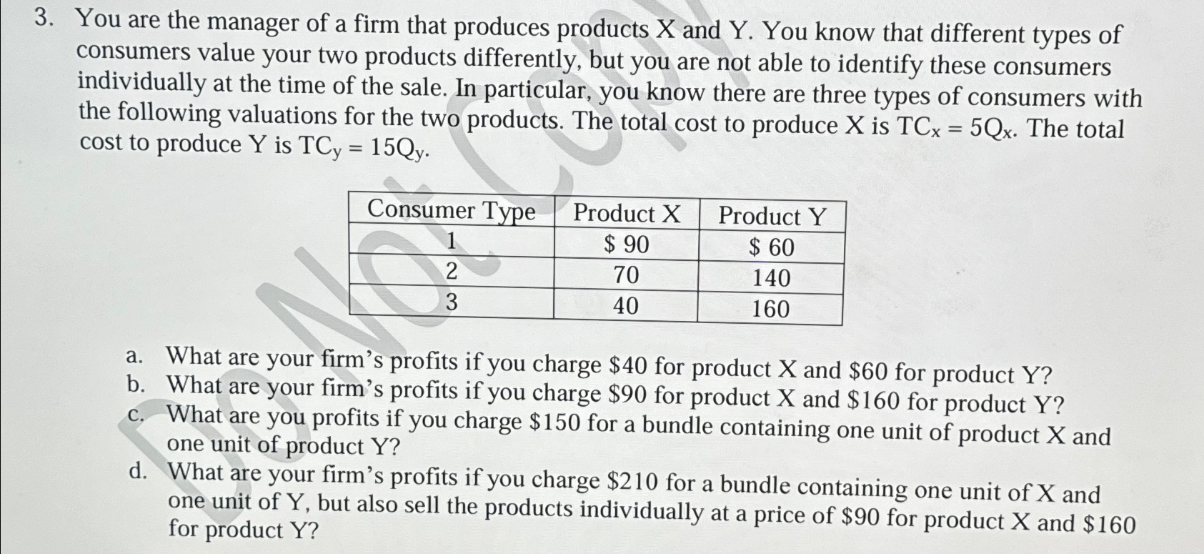 Solved You are the manager of a firm that produces products | Chegg.com