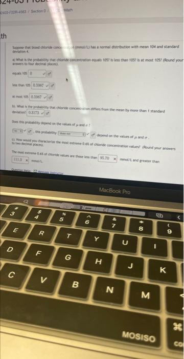 Solved drvition 4. buwer to four decimal piacet) eqats 104 | Chegg.com