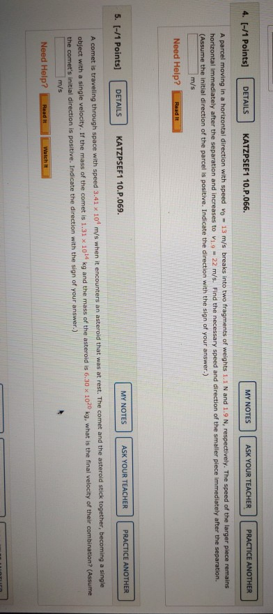 Solved DETAILS 4. [-/1 Points) KATZPSEF1 10.P.066. MY NOTES | Chegg.com Solved DETAILS 4. [-/1 Points) KATZPSEF1 10.P.066. MY NOTES | Chegg.com
