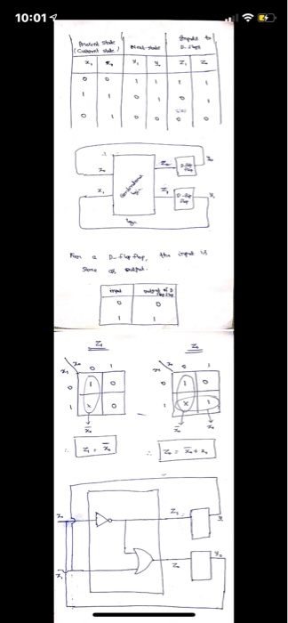 Solved Draw the complete synchronous circuit for this | Chegg.com
