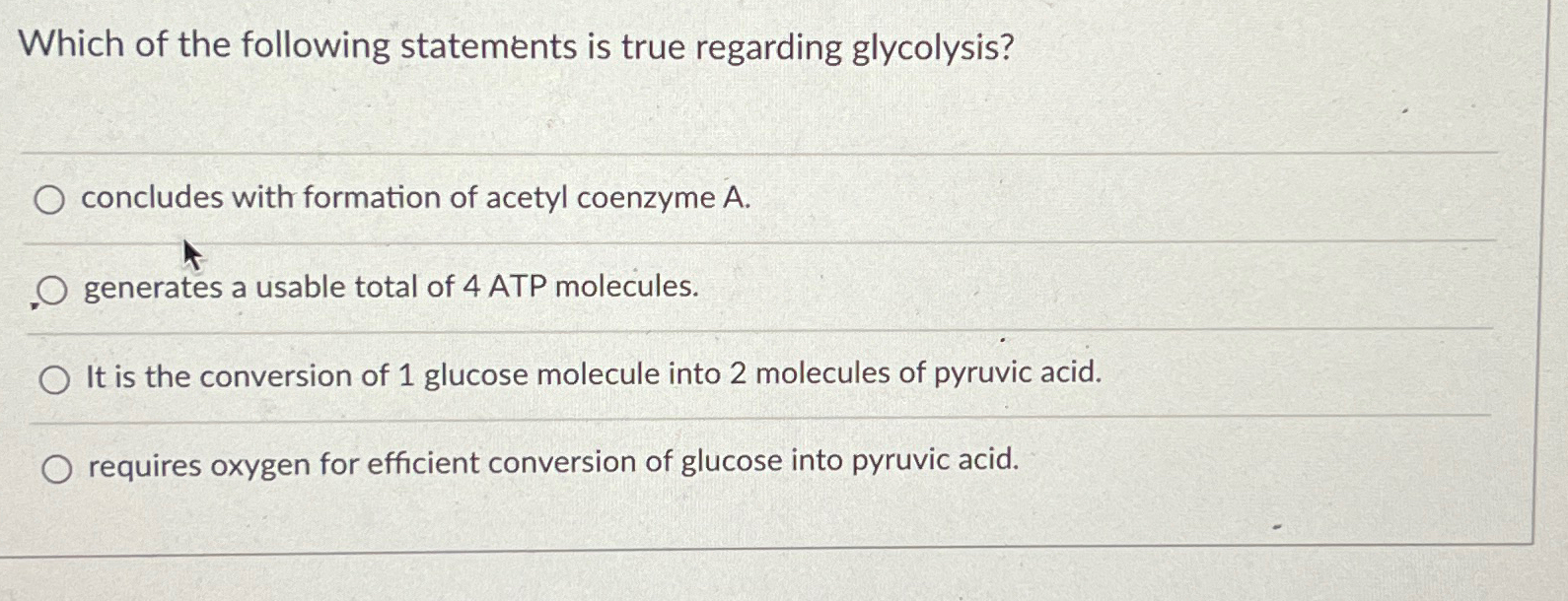 Solved Which of the following statements is true regarding | Chegg.com