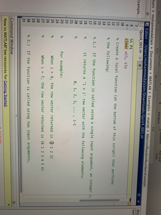 Solved BREAKPOINTS Advance Time NAVIGATE EDIT ers mohammedal | Chegg.com