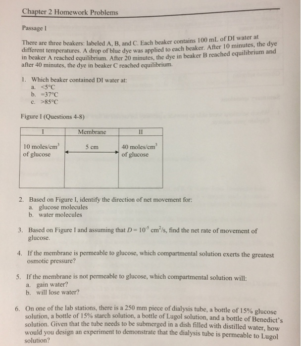 Solved Chapter 2 Homework Problems Passage 1 here are three | Chegg.com