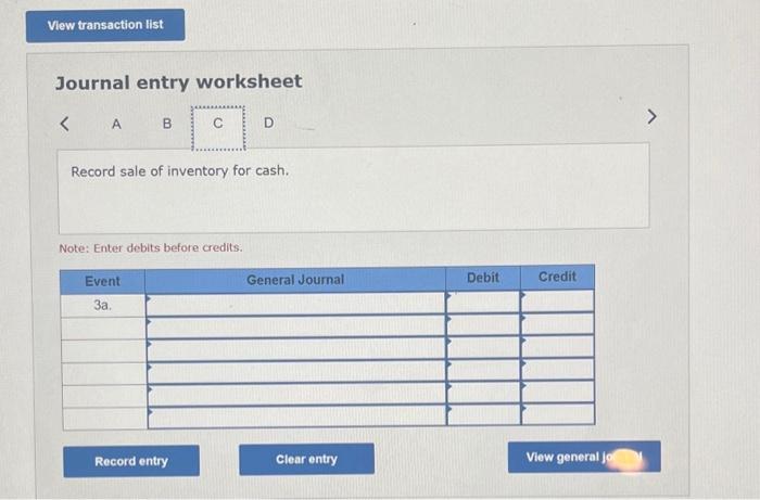 Solved a. Record the events in general journal format. b. | Chegg.com