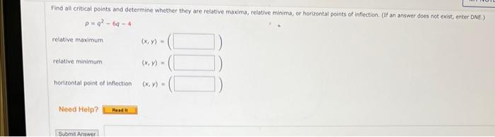Solved Find all critical points and determine whether they | Chegg.com