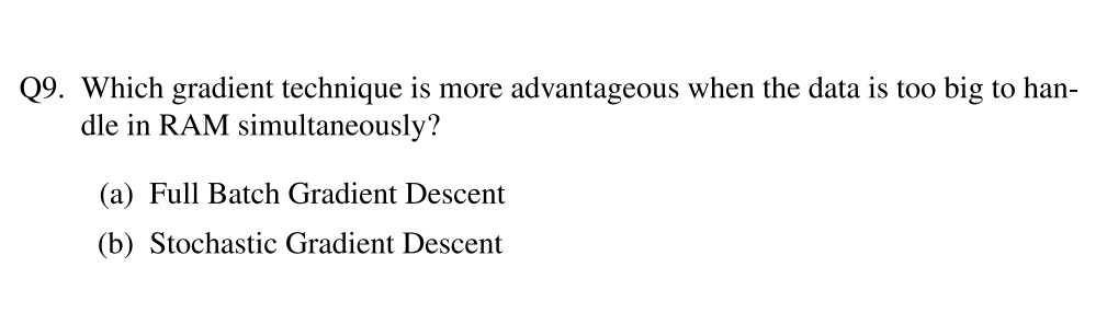 Solved 09. Which gradient technique is more advantageous | Chegg.com
